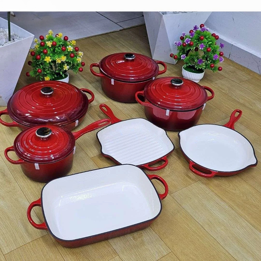 11pcs enamel cast iron cookware – HK Haven